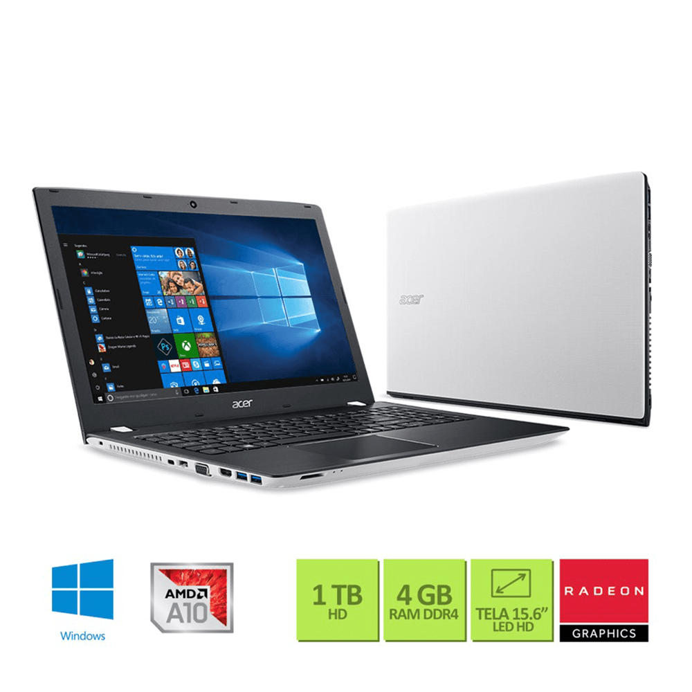 Notebook Acer E5-553G-T020 4GB 1TB AMD Radeon R7 M440 Windows 10 e 15,6 ...