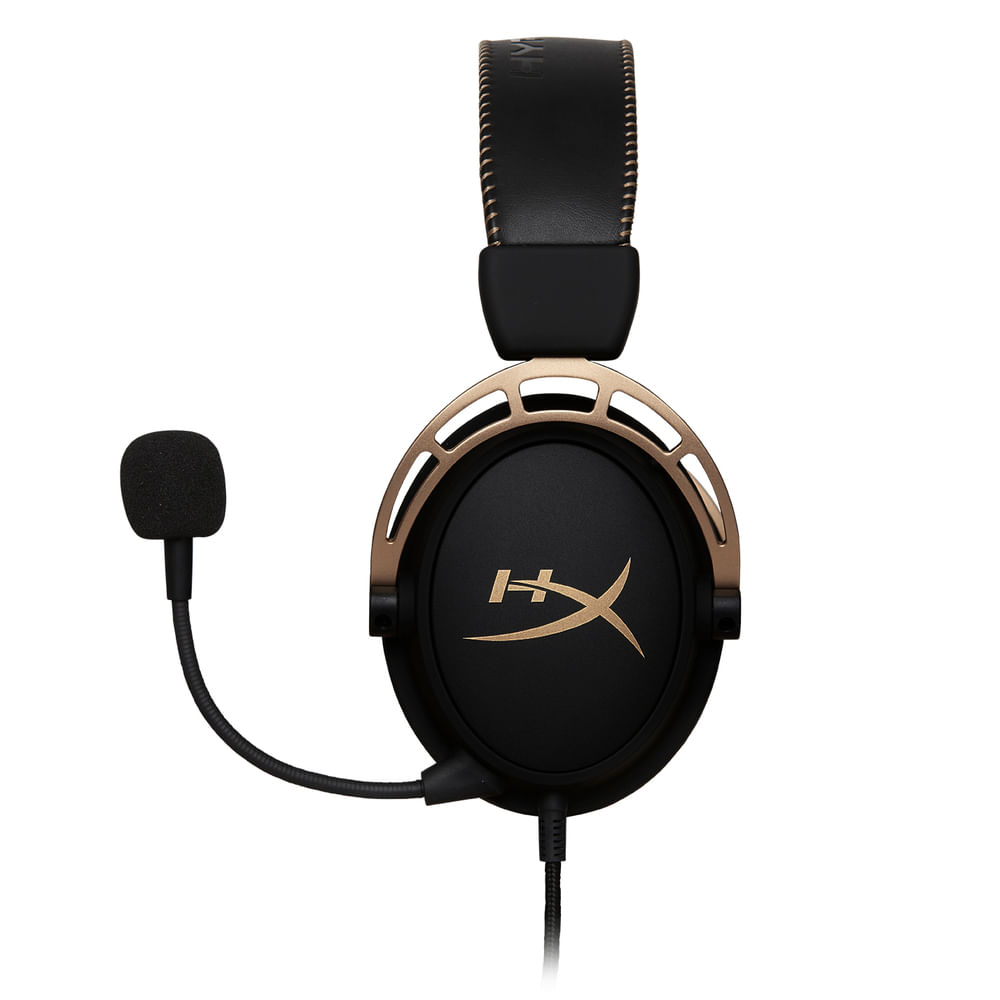 Headset Gamer HyperX Cloud Alpha Gold - Fujioka Distribuidor
