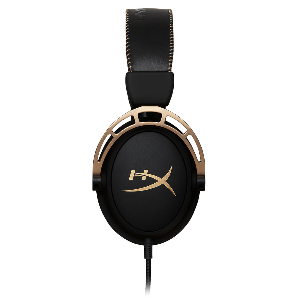 Headset Gamer HyperX Cloud Alpha Gold - Fujioka Distribuidor