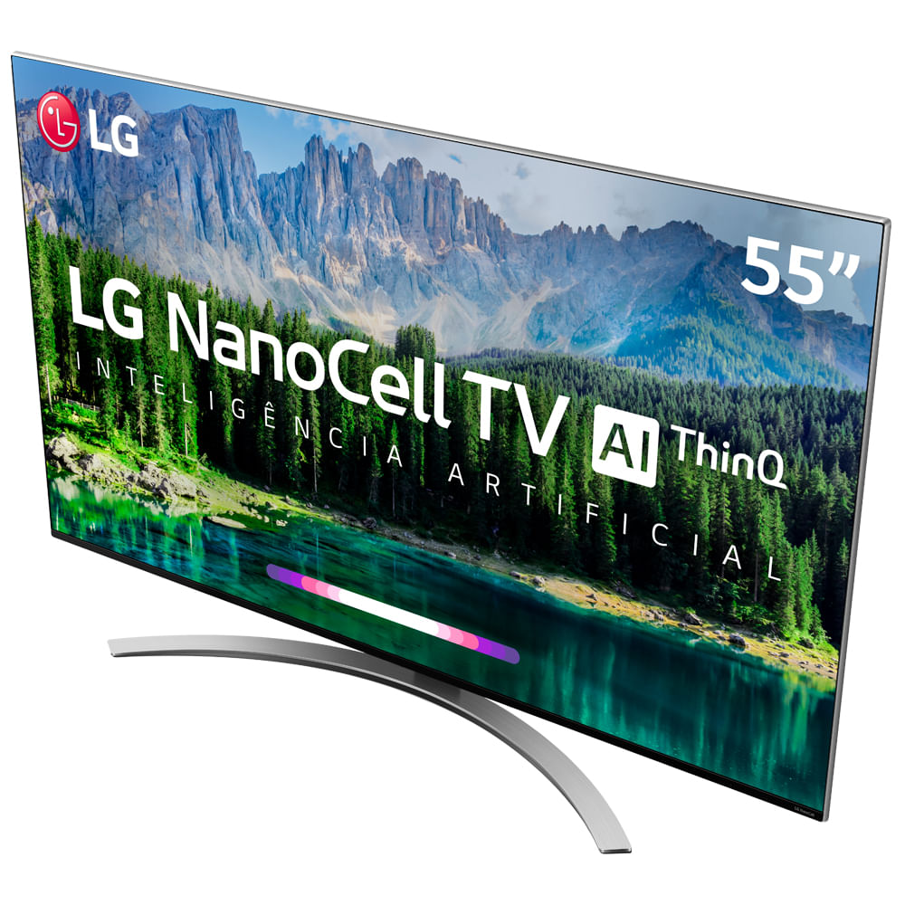 TV LED 55" LG 55SM8600 UHD 4K ThinQ AI, Smart TV, Tecnologia NanoCell ...