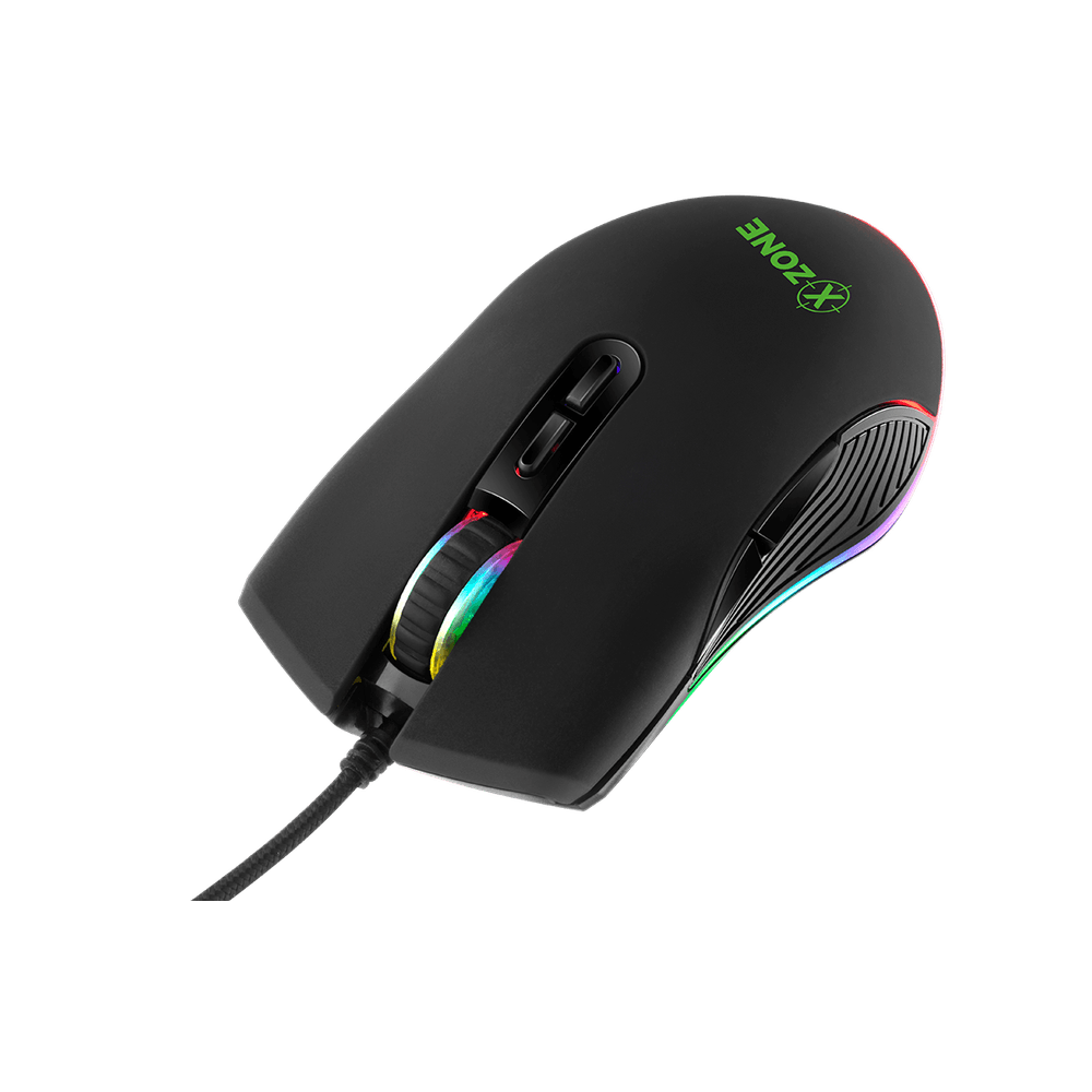 Mouse Xzone Gamer RGB 16400 DPI GMF-02, Ajuste de DPI e 7 Botões ...