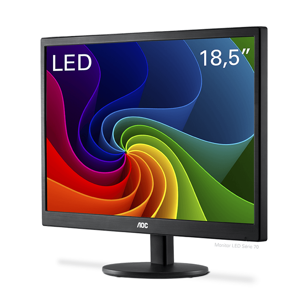 Monitor AOC 18,5" LED HD Widescreen TN, Conexão VGA - E970SWNL ...