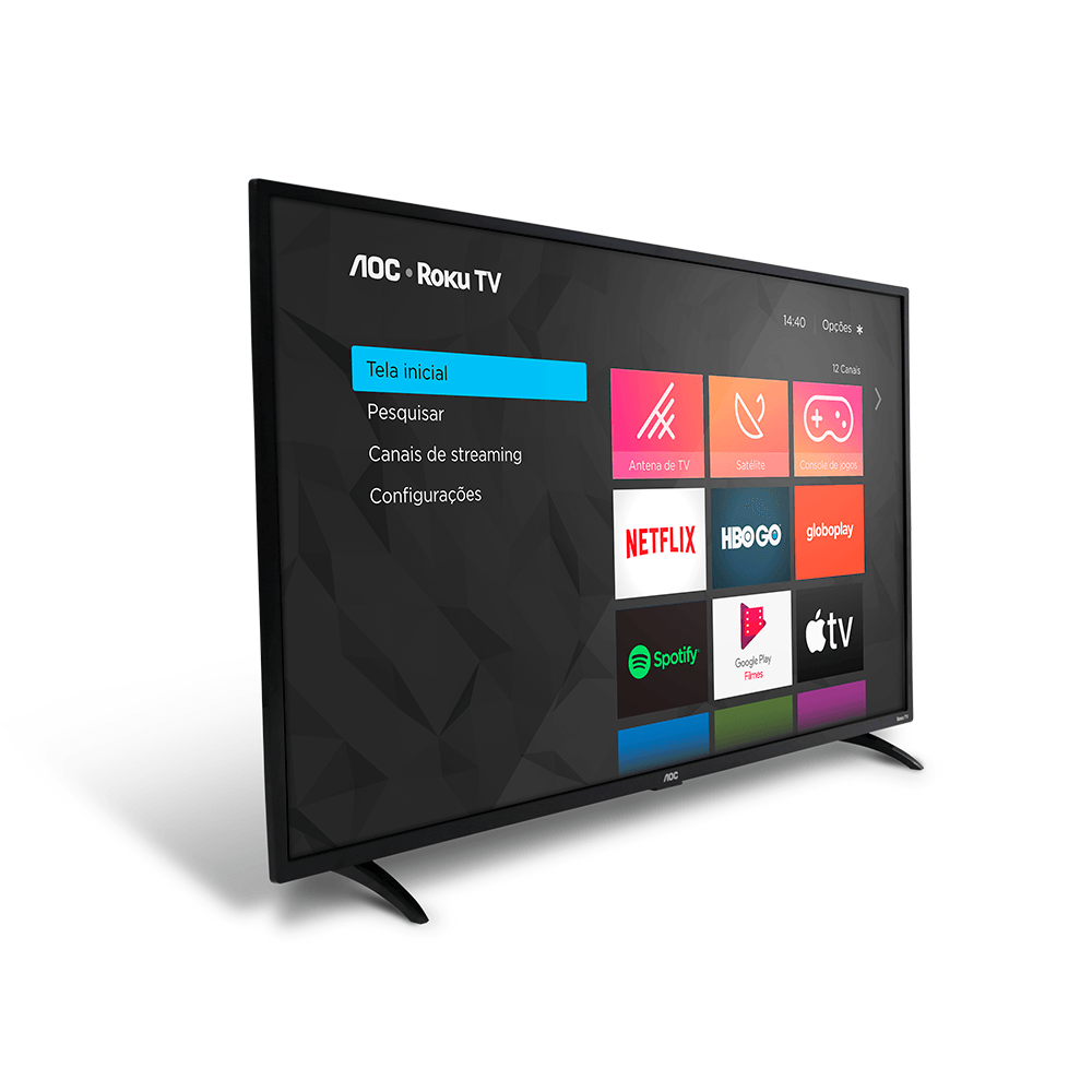 Smart TV AOC 43" Full HD 43S5195/78G ROKU, HDMI, USB, Conexão Wi-Fi ...