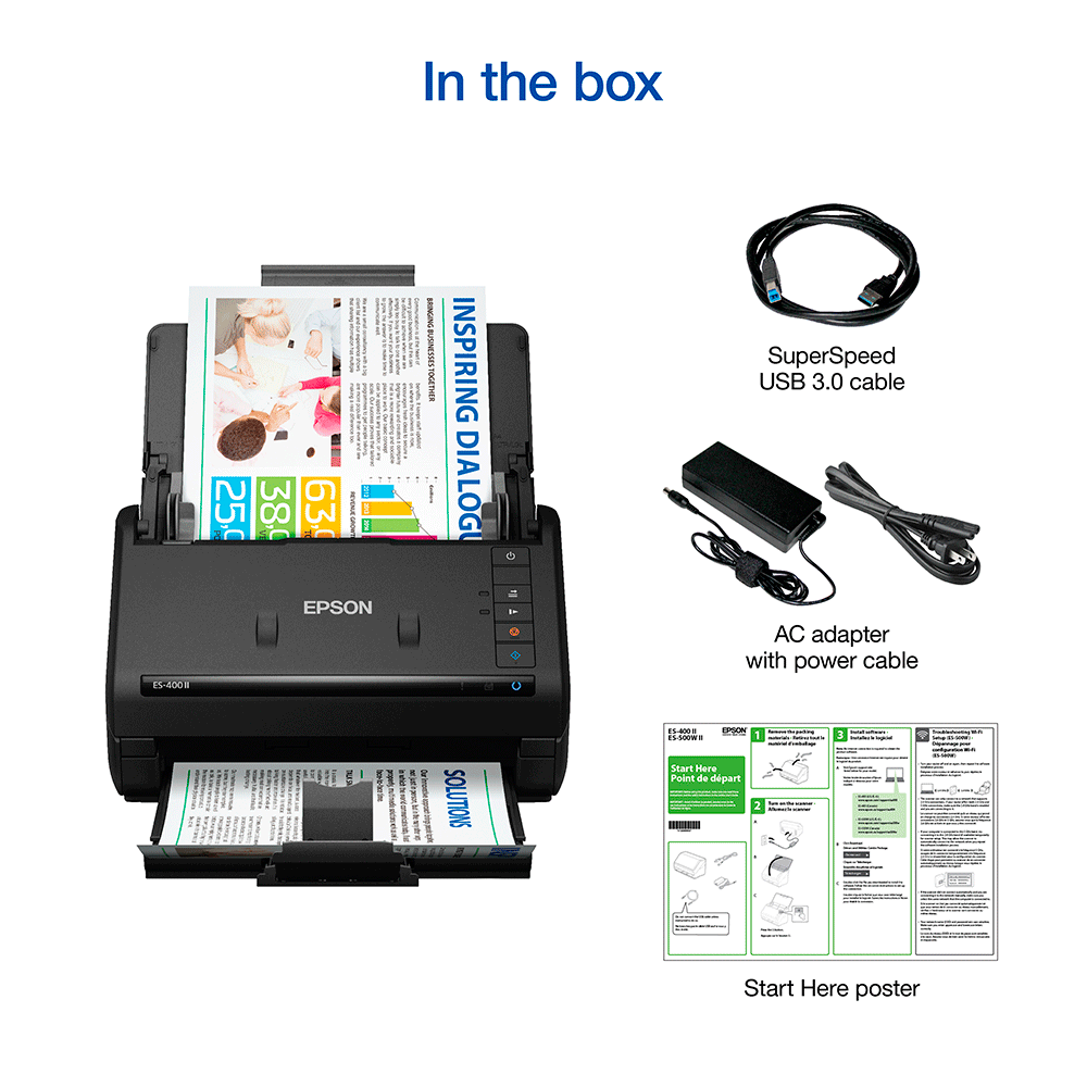 Scanner Epson WorkForce ES-400 II | Bivolt Artigo: 265095 - Fujioka ...