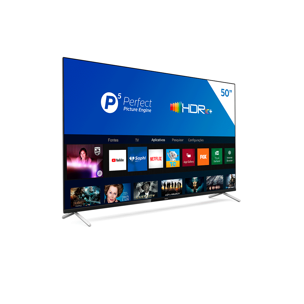 Smart TV Philips 55" 4K UHD 55PUG7625/78, P5, HDR10+, Dolby Vision ...