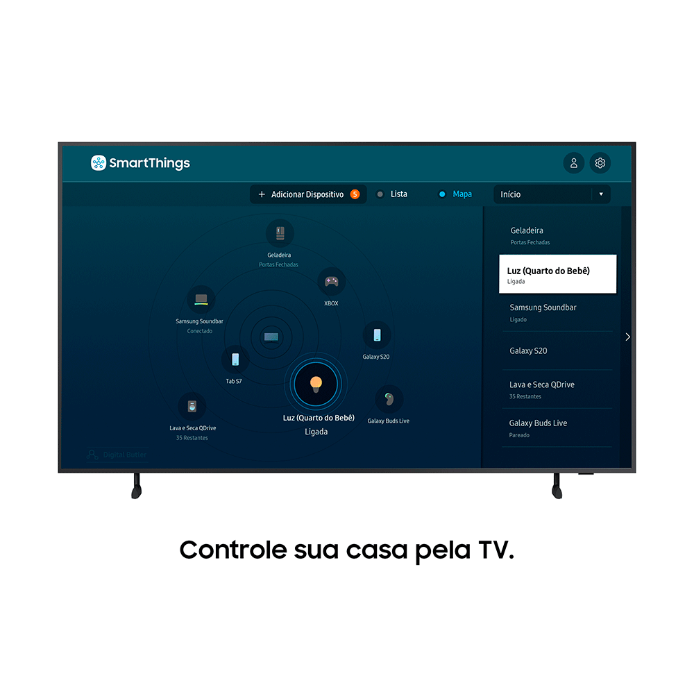 Samsung Smart TV 55" QLED 4K The Frame 2021, Design slim, Suporte de ...