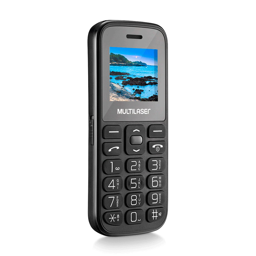 Celular Multilaser Vita Dual Chip 2G, Tela 1,8", Bluetooth, Lanterna, Botão SOS, P9120 | Preto ...