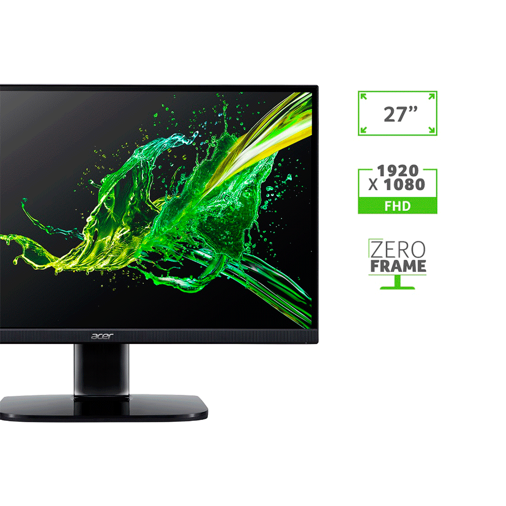 Monitor Gamer Acer 27" 75Hz, Full HD, 1ms, AMD FreeSync, Flicker-Less ...