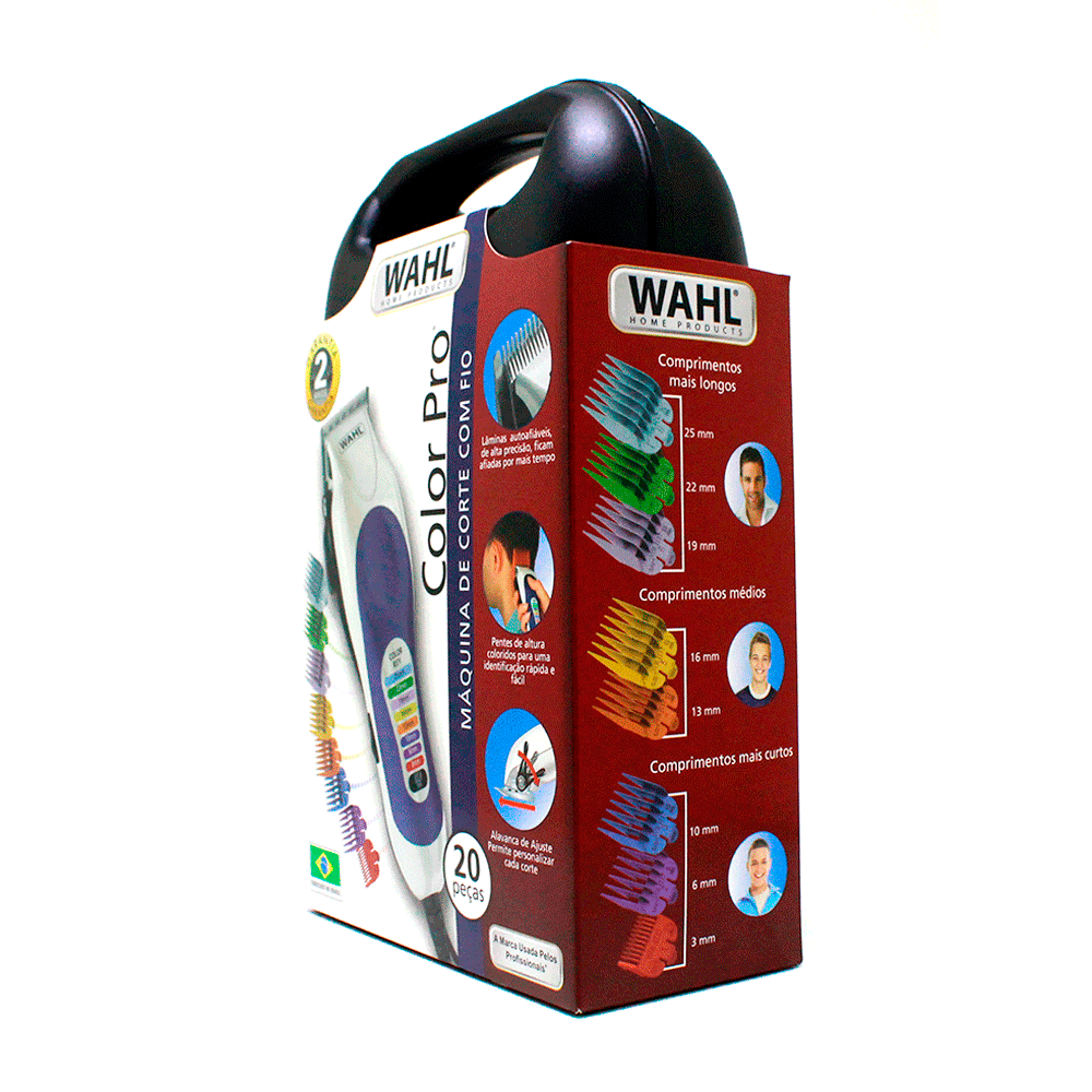 Máquina de corte Wahl Clipper Color Pro 220V - Fujioka Distribuidor