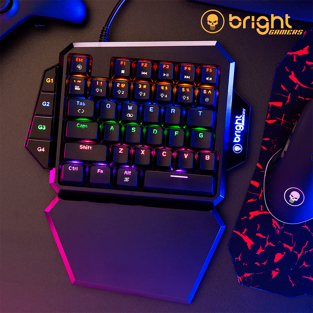 Teclado Bright Mecânico One Hand Gamer - GTC563 Preto - Fujioka ...