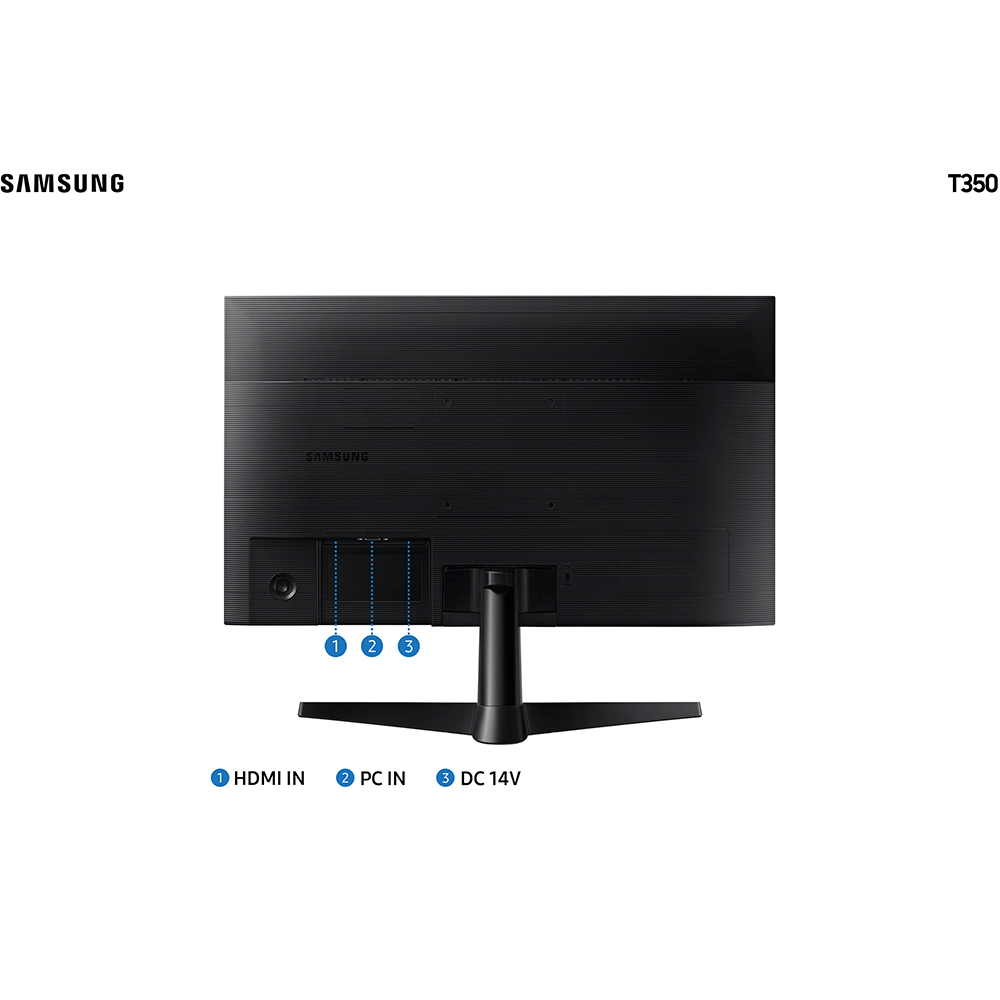 Monitor Gamer Samsung 22" FHD, 75Hz, HDMI, VGA, Freesync - T350 | Preto ...