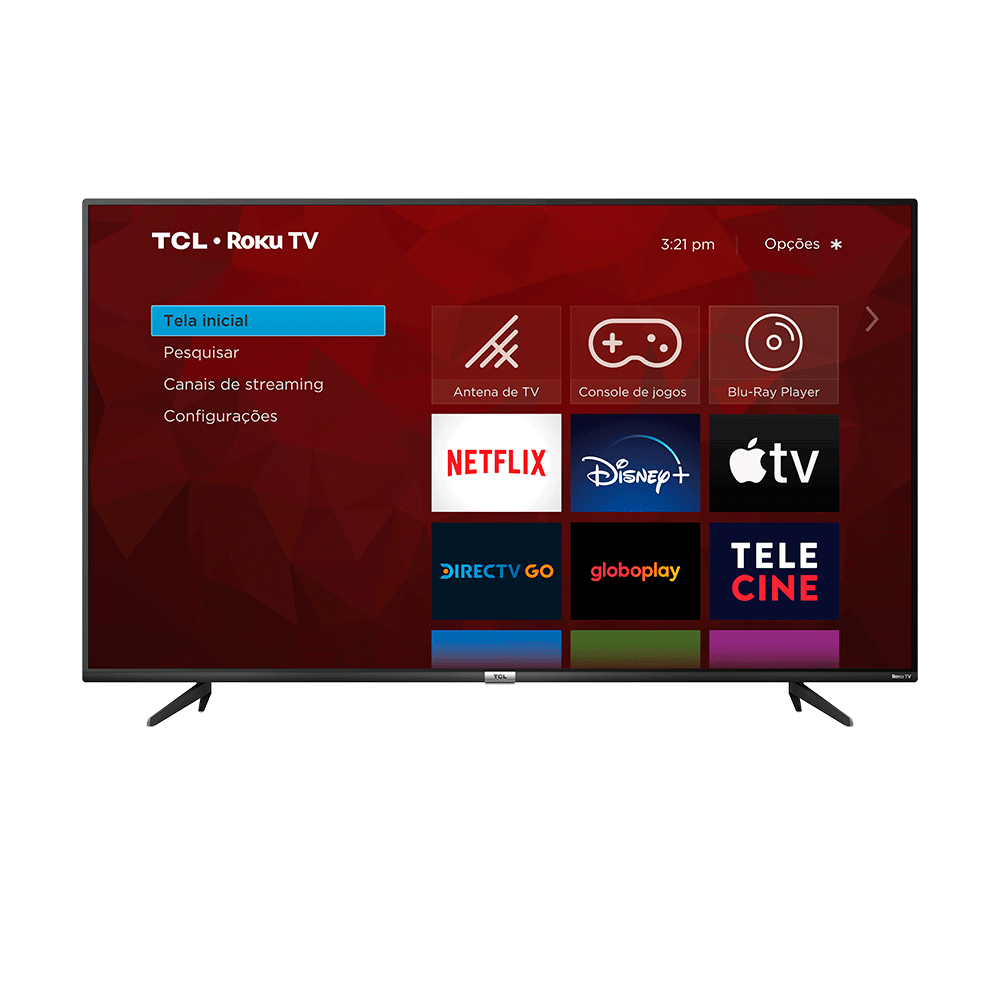 Smart TV TCL 50" LED 4K UHD 50RP620, ROKU, HDR, Bivolt | Preta ...