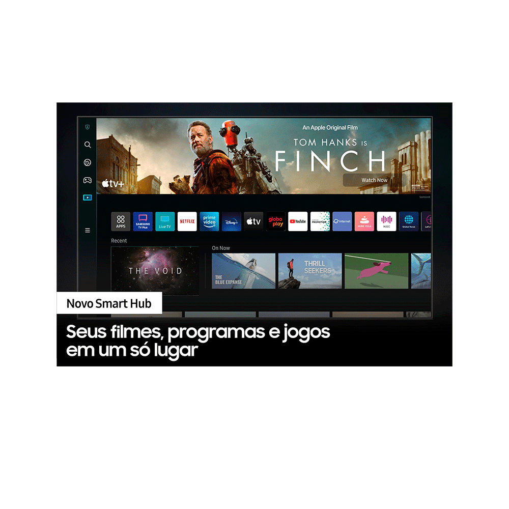 Samsung Smart TV 43" UN43BU8000, Crystal UHD 4K, Design slim | Preto ...