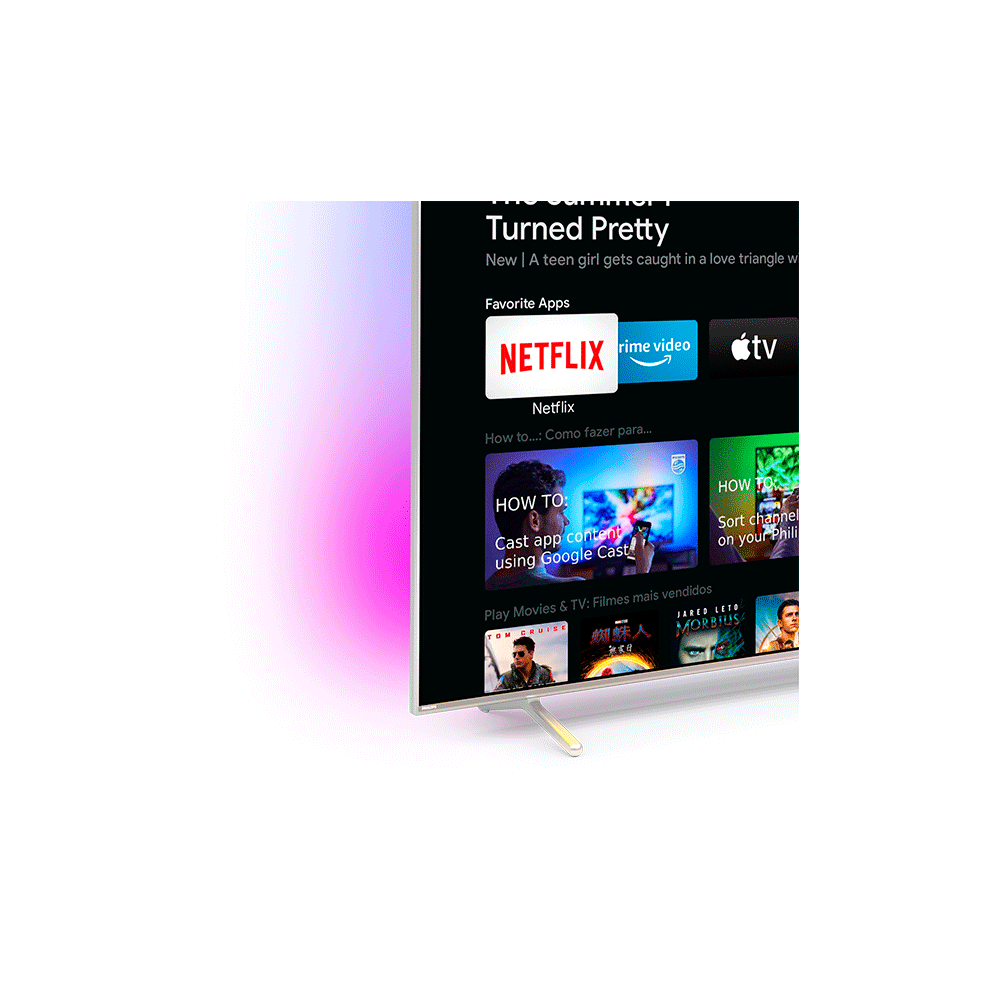 Smart TV Philips 55" 4K UHD LED 55PUG8807/78, Ambilight, Dolby Vision ...