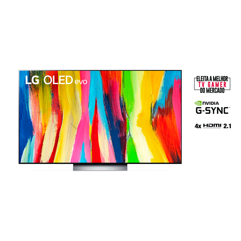 Smart TV LG 77" 4K OLED77C2, Evo 120Hz Mais Brilho G-Sync FreeSync ...