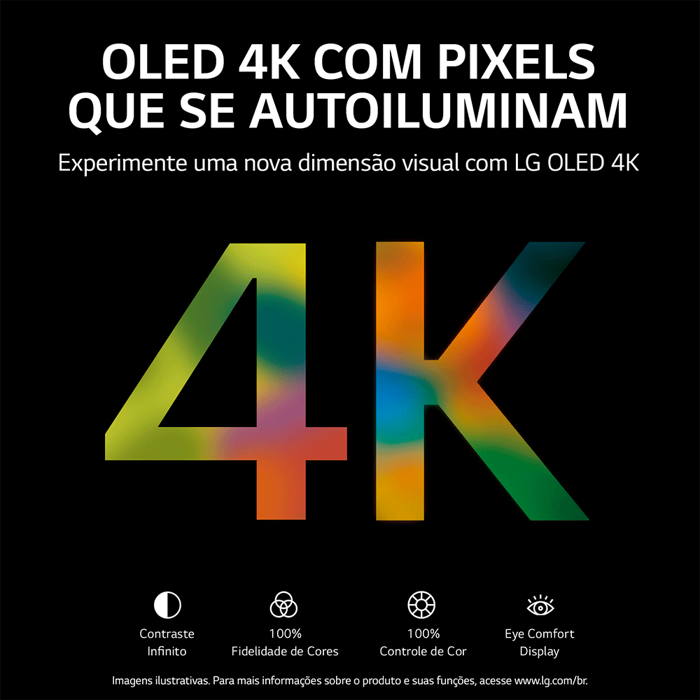 Smart TV LG 77" 4K OLED77C2, Evo 120Hz Mais Brilho G-Sync FreeSync ...