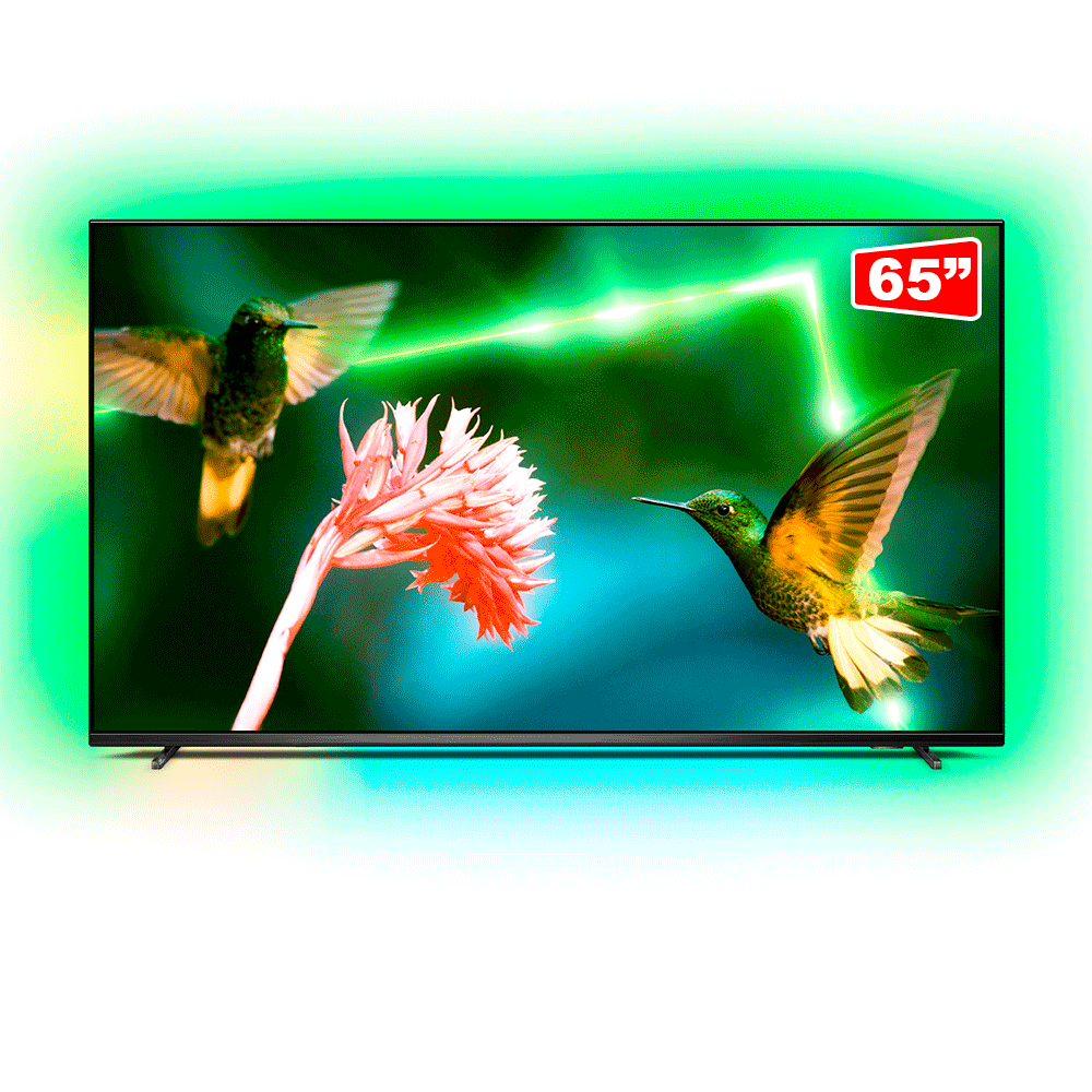 Smart TV Philips 65" 4K UHD Mini LED 65PML9507/78, Ambilight | Cinza ...