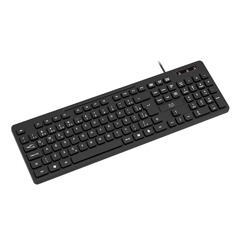 Teclado Multi Multimídia, ABNT2 - TC144 | Preto - Fujioka Distribuidor