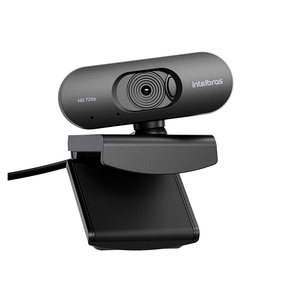 Webcam Intelbras HD, USB 2.0, Microfone Frontal - CAM HD 720p | Preto ...