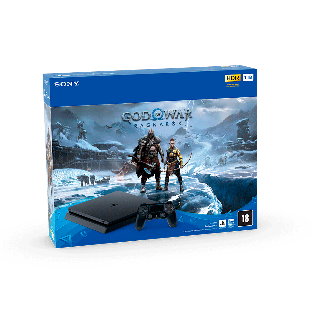 Console Sony PlayStation 4 + God Of War Ragnarok | 1TB SSD Artigo ...