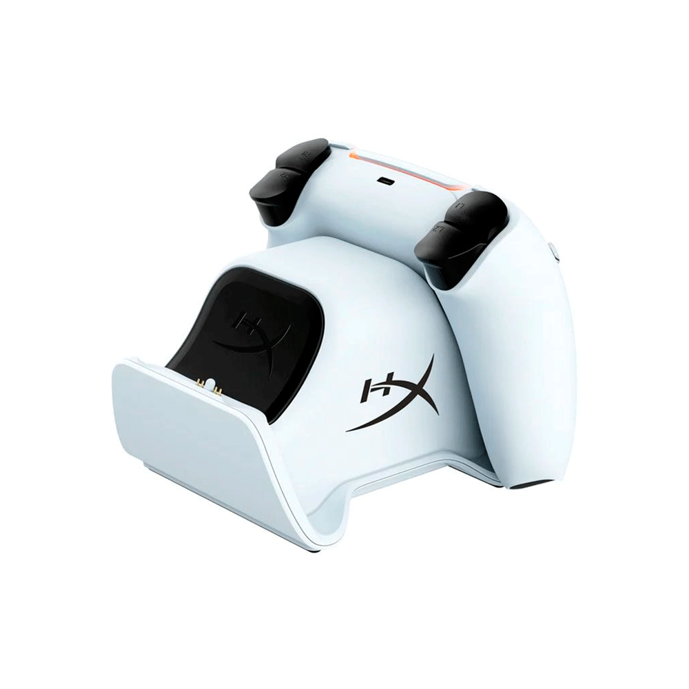 Carregador HyperX ChargePlay Duo PS5 | Branco - Fujioka Distribuidor