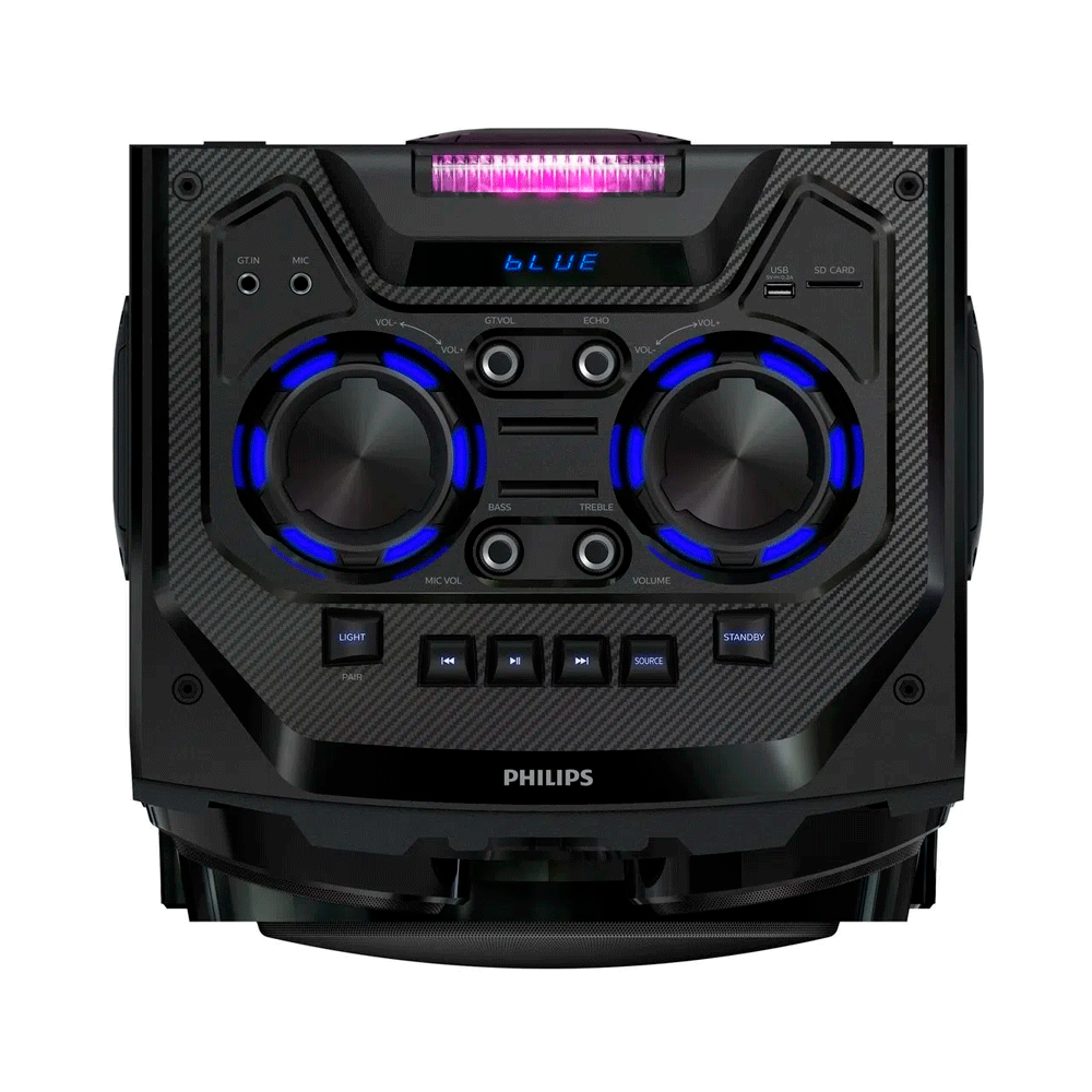 Caixa de Som Bluetooth Philips Party Light X3705, Potência 200W, Bivolt ...