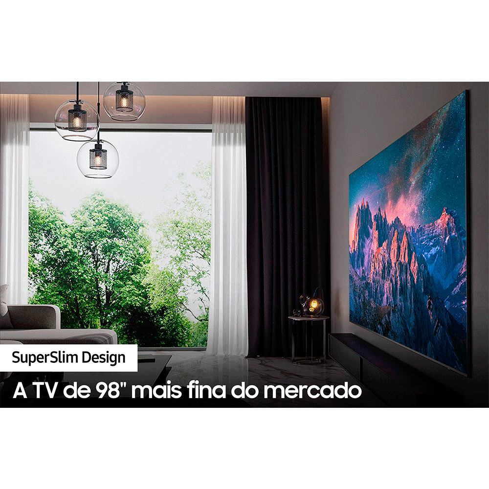 Samsung Smart TV 98" QLED 4K 98Q80C, Modo Game | Dark Titan - artigo ...