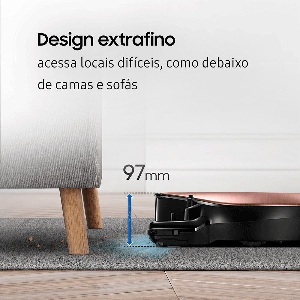 Robô Aspirador Samsung Powerbot, 130W, Cyclone Force - VR20R7250WD/AZ ...