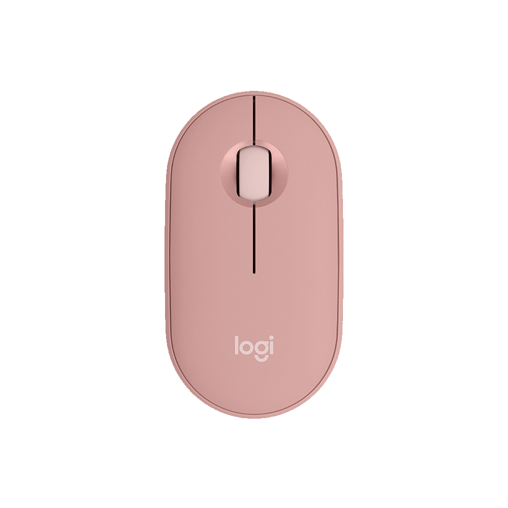 Mouse Sem Fio Logitech Pebble Mouse 2 M350S | Rose - Fujioka Distribuidor
