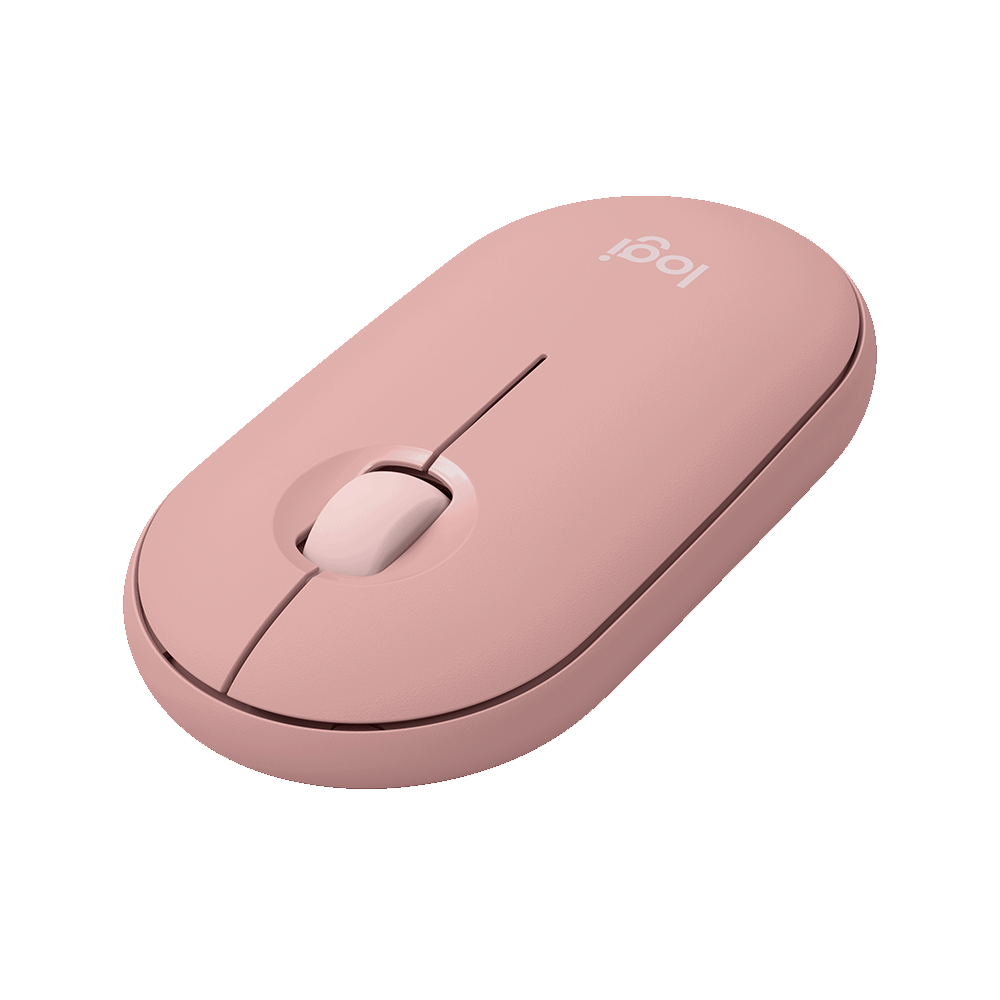 Mouse Sem Fio Logitech Pebble Mouse 2 M350S | Rose - Fujioka Distribuidor