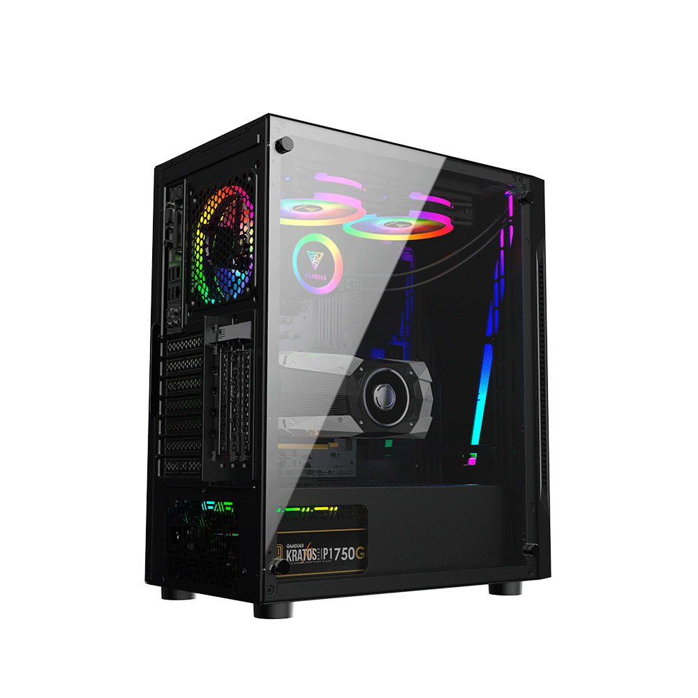 Gabinete Gamer Gamdias Argus E2 Elite, RGB, Mid Tower, Vidro Temperado ...