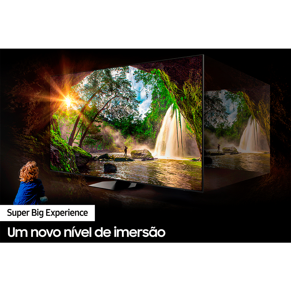 Samsung Smart TV 98" QLED Super Big 4K 98Q80C, SuperSlim Design, Modo ...