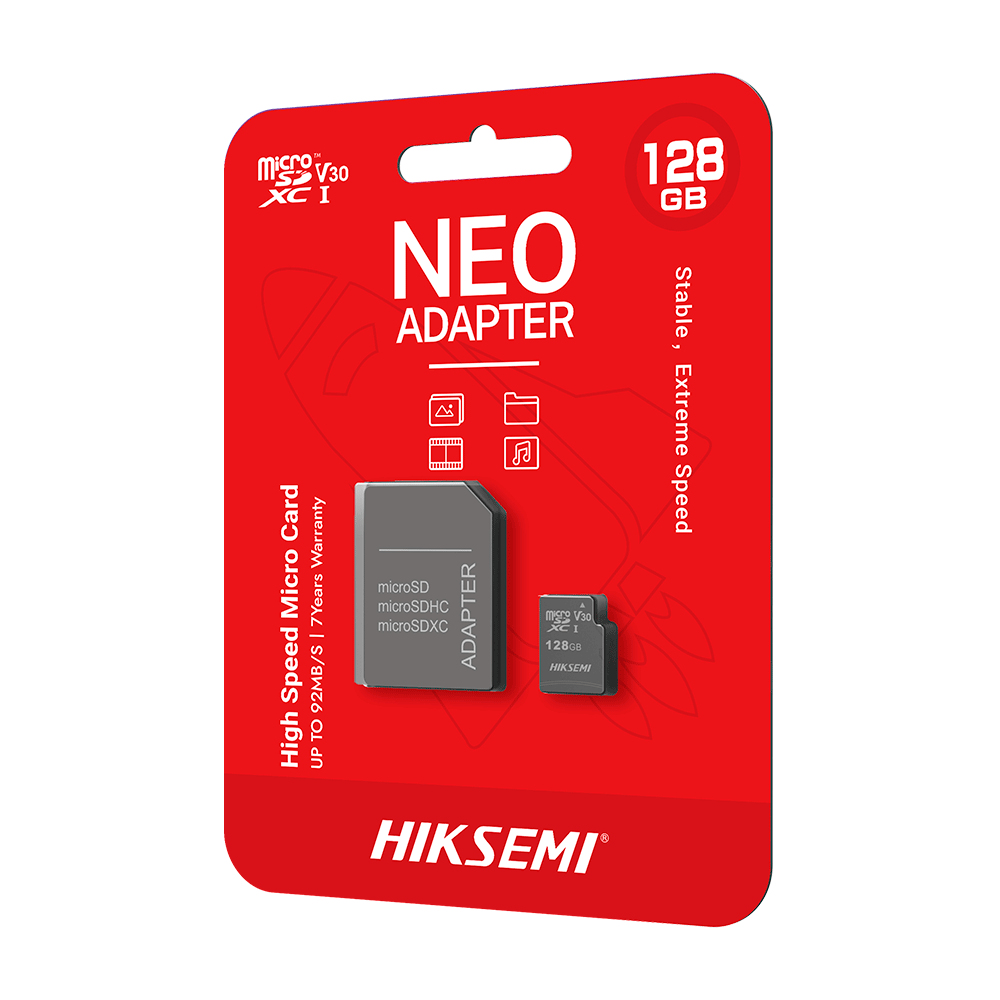 Cartão de Memória Hiksemi NEO MicroSDHC/MicroSDXC Classe 10 UHS-I Até 40 MB/s | 128GB - Fujioka ...