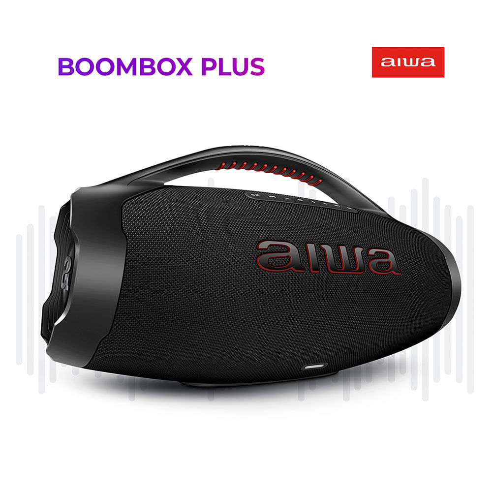 Caixa de Som Bluetooth AIWA Boombox Plus AWS-BBS-01-B, 200W | Preto ...