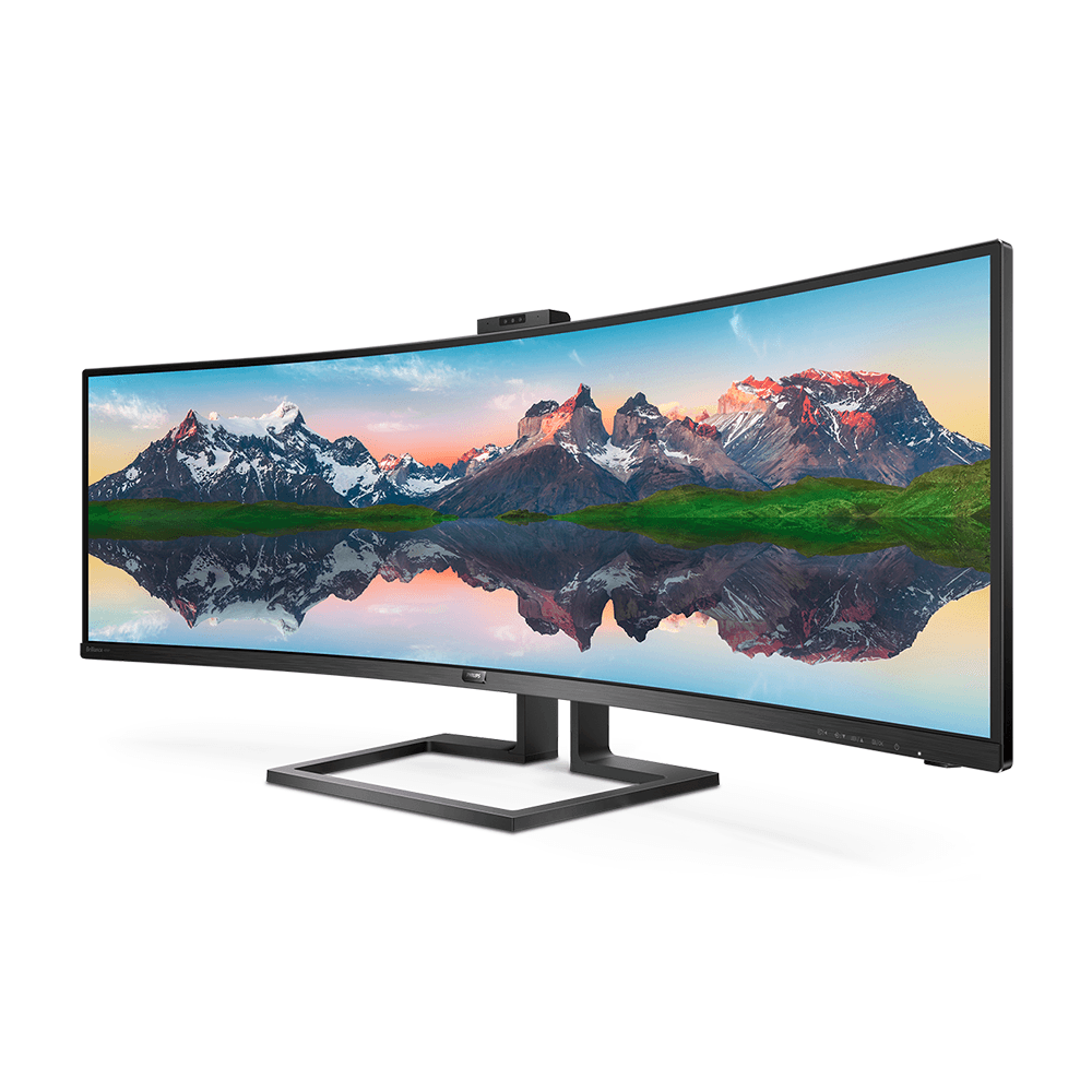 Monitor Philips 49" SuperWide Curvo, Hello, Web Cam, 499P9H | Preto ...