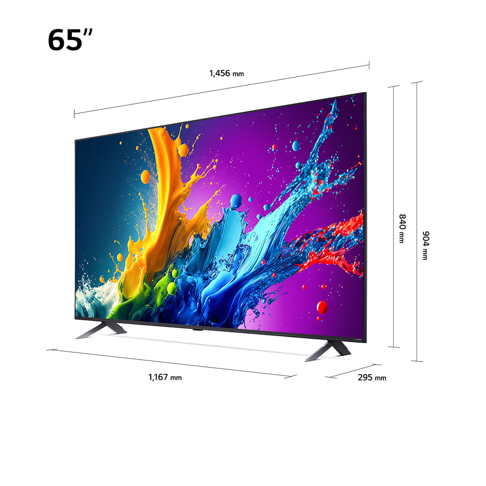Smart TV 4K 65" LG QNED 65QNED80T | Ashed Blue - artigo: 67592 ...