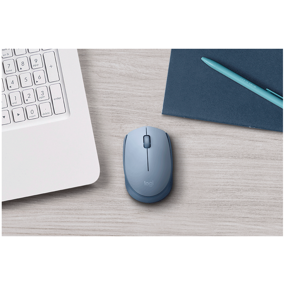 Mouse Sem Fio Logitech M170 | Azul Claro Artigo: 582649 - Fujioka ...