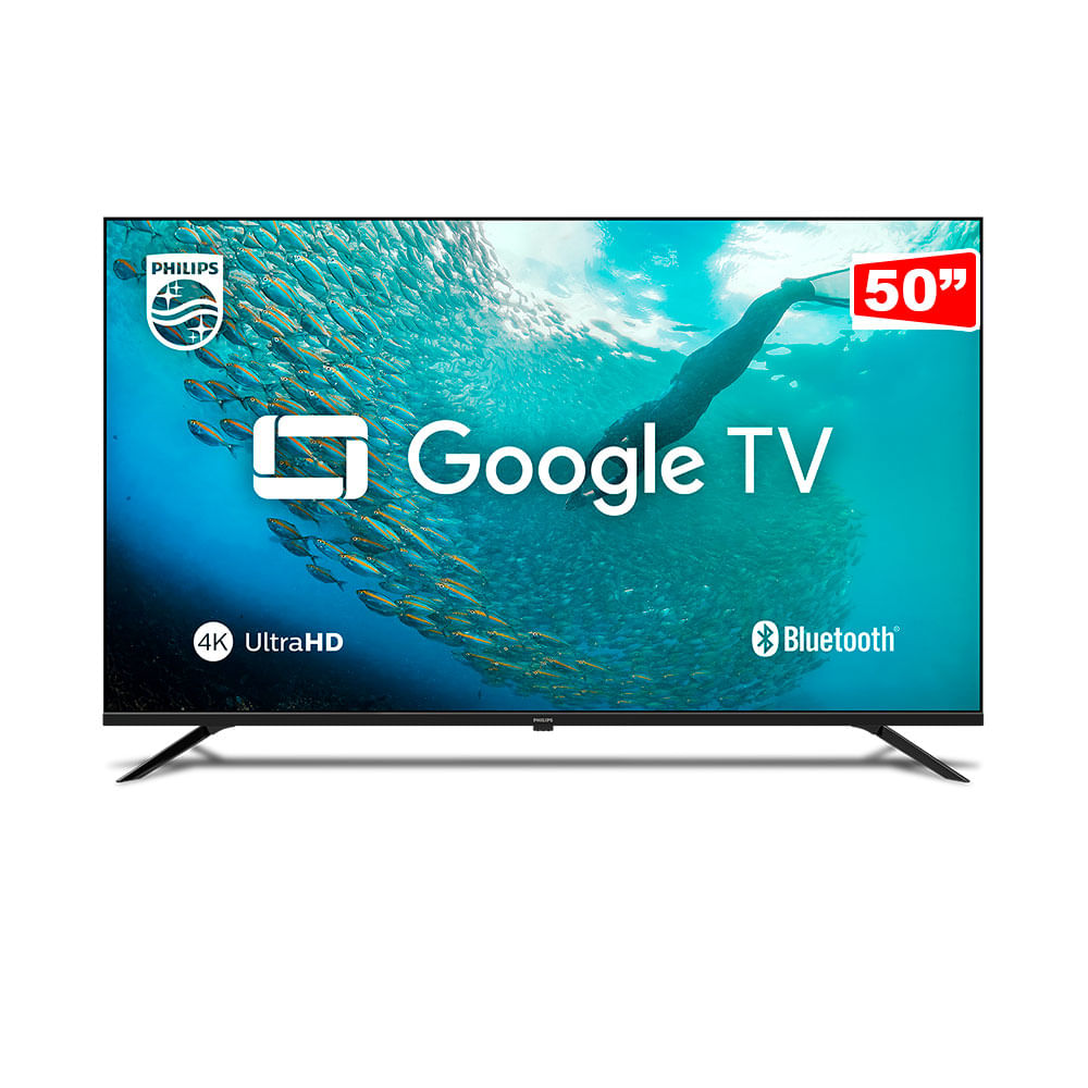 Smart TV Philips 50" LED 4K UHD 50PUG7019, Google TV, Wi-Fi Integrado, Bluetooth | Preto ...