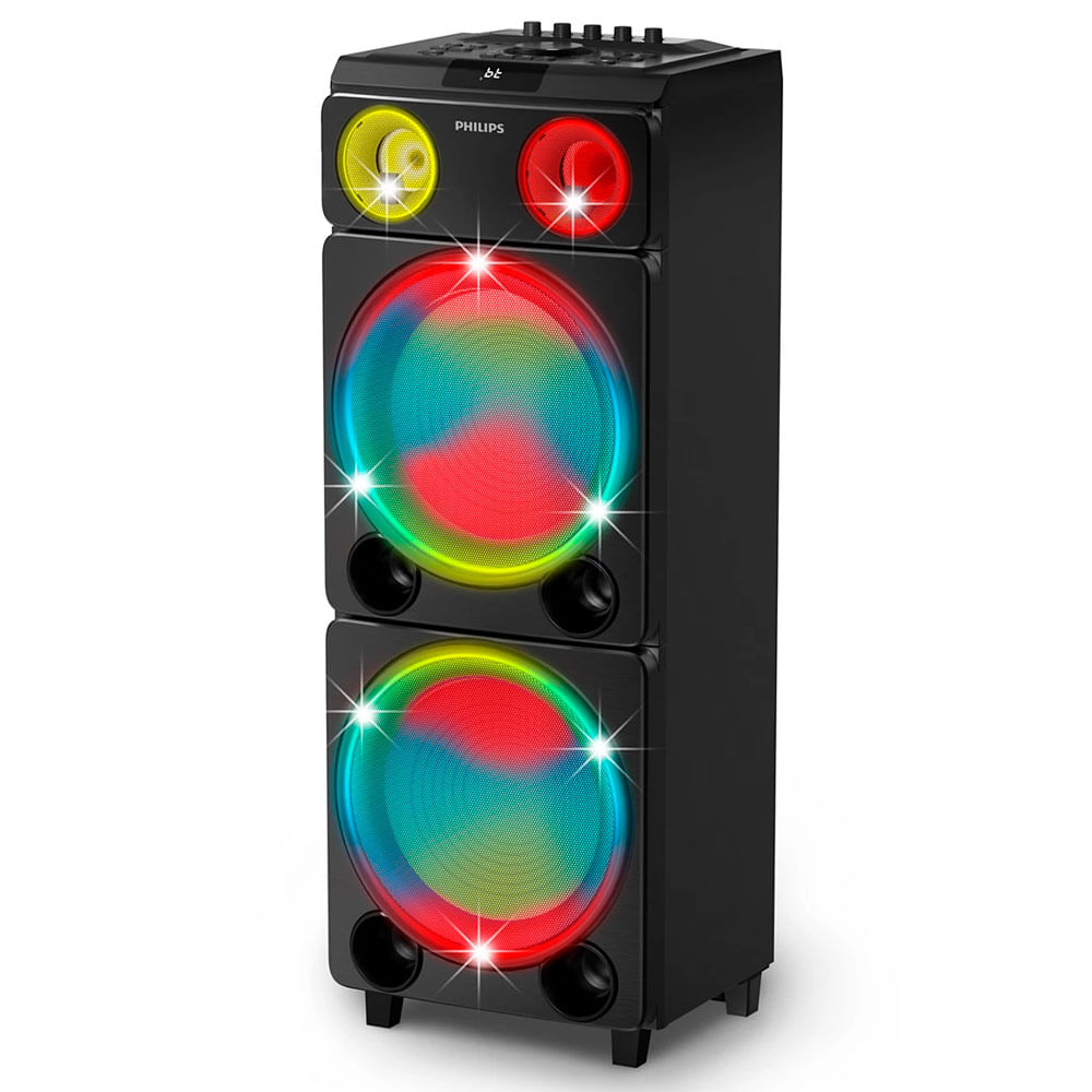 Caixa de Som Bluetooth Philips Party Speaker TAX5509, 2.400W Preto ...
