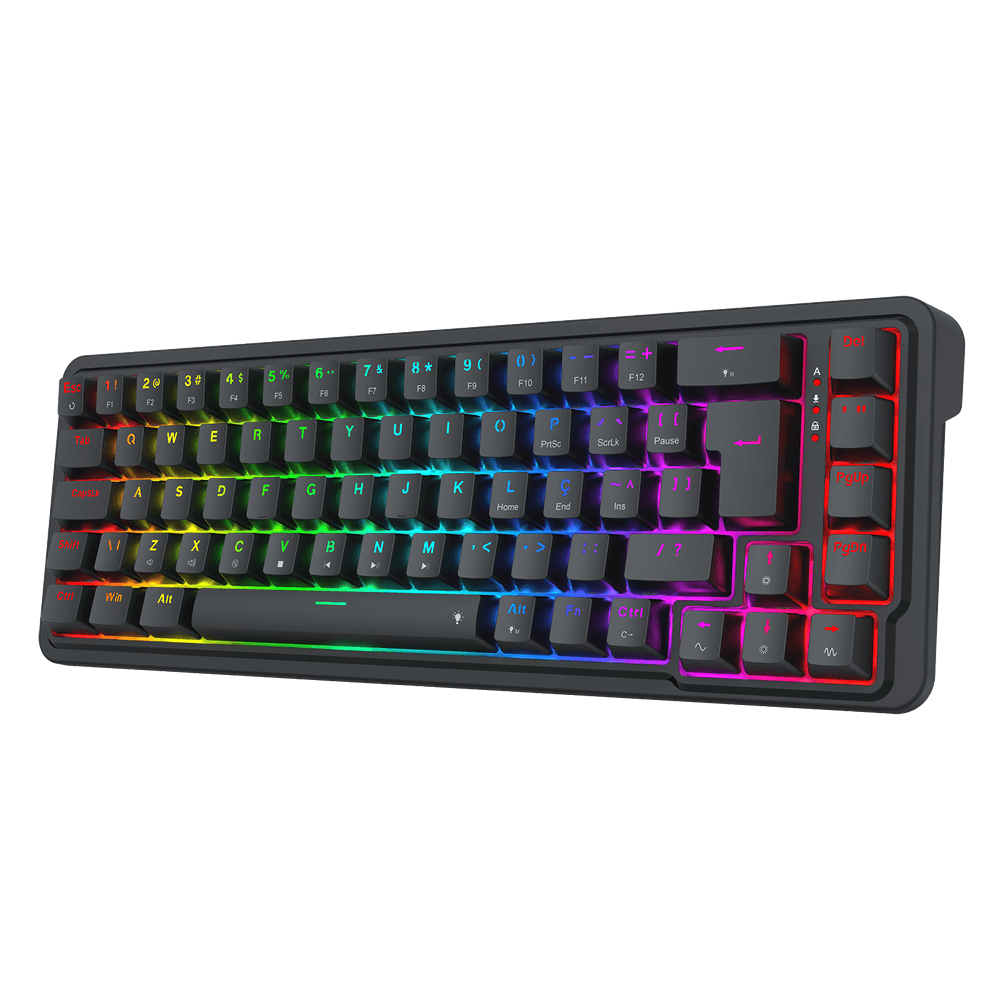 Teclado Mecânico Gamer Redragon Nova RGB, Switch Dragon Chant Linear ...